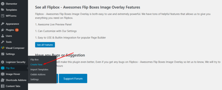 Create a Flip box with Template | Flipbox – Awesomes Flip Boxes & Image Overlay